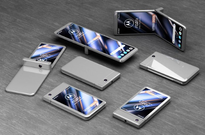The foldable and modular design of the Motorola Razr 2020 is patented ...