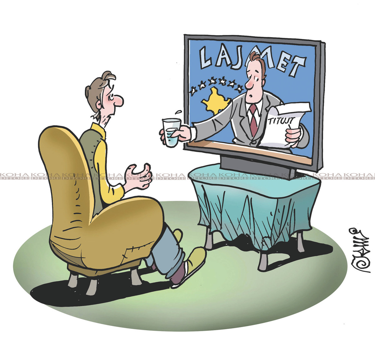 Karikatura e ditës - 20.08.2020 - KOHA.net