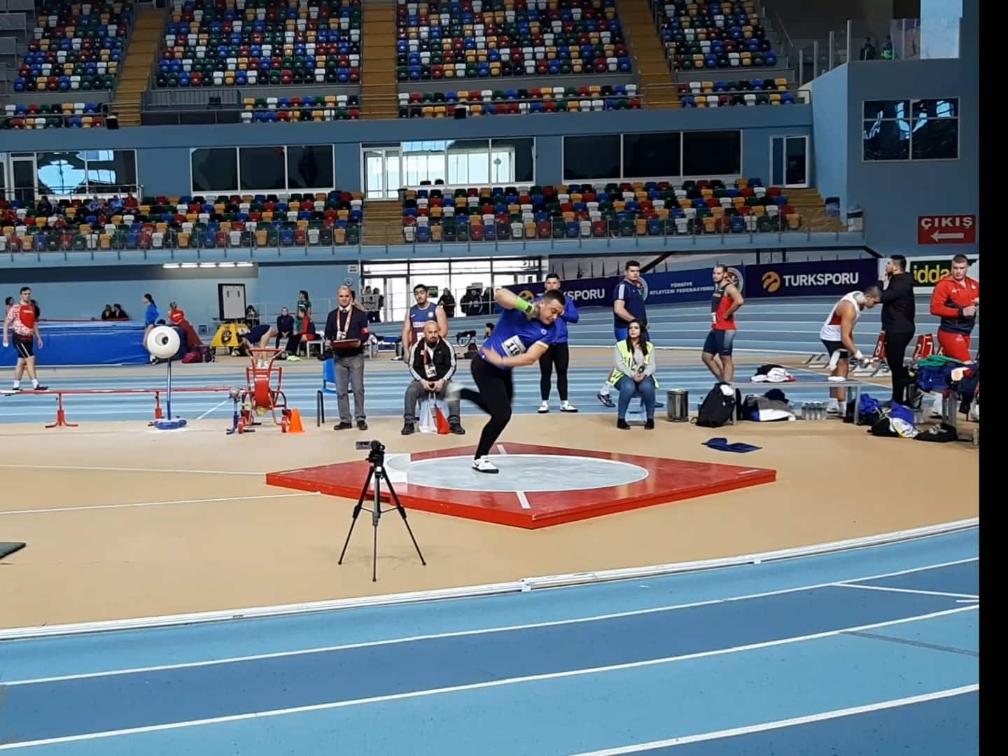 Muhamet Ramadani won gold in the shot put at the U20 Balkan ...