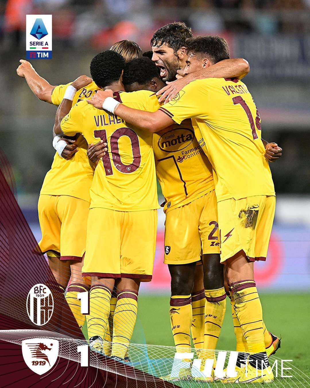 Bologna draws with Salernitana - KOHA.net