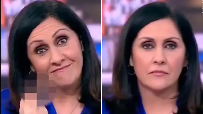 BBC news presenter gives middle finger on air - KOHA.net
