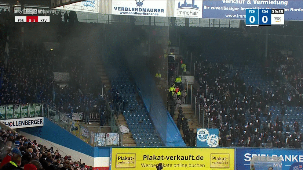 Idrizi scores a goal in the match that was interrupted due to chaos in ...