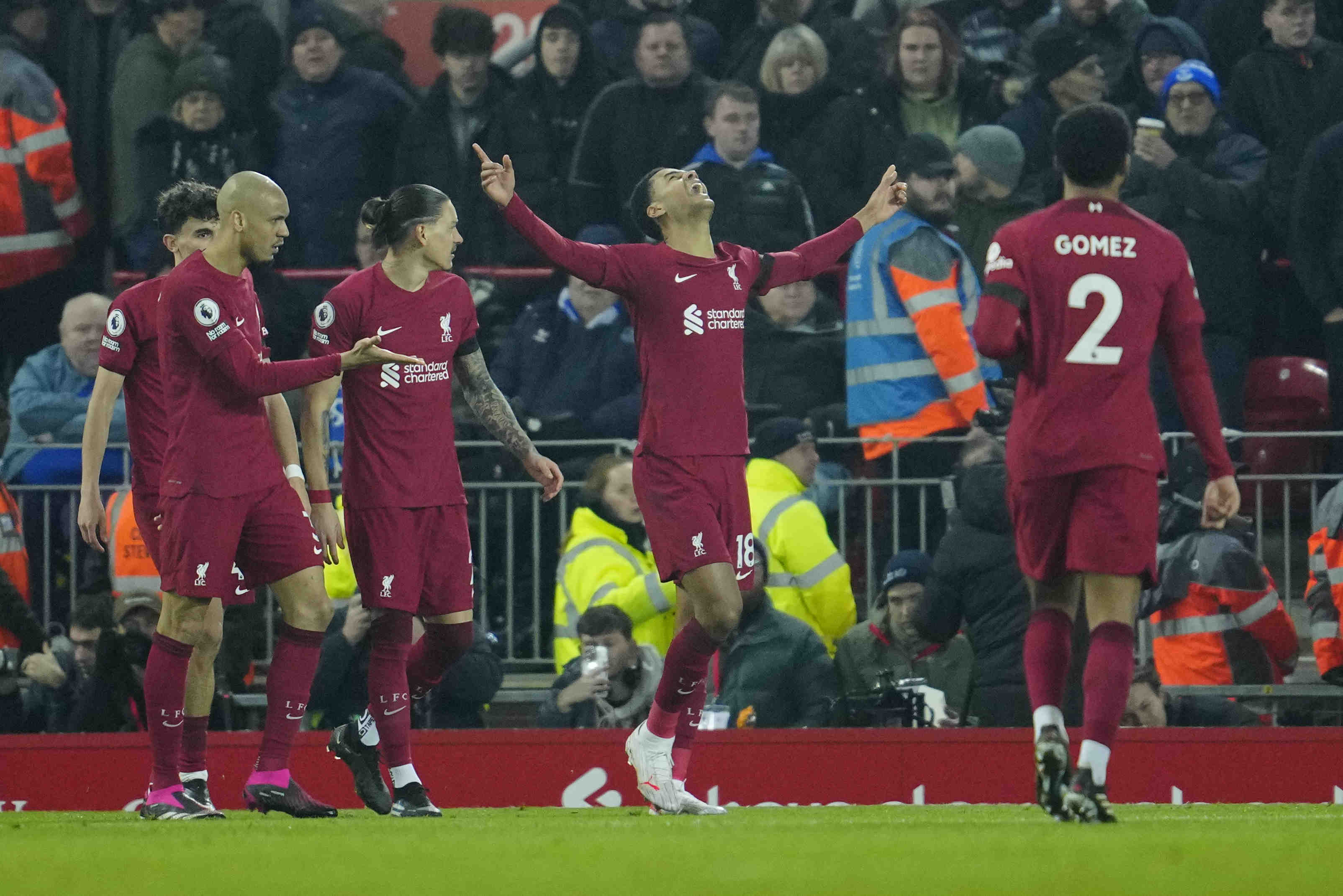 Liverpool scores the first victory this year in the Premier League ...