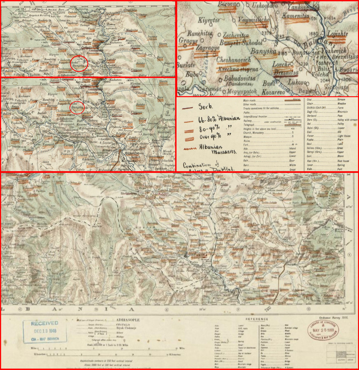 Hartat e 1916-s: Banjska si veriu i Kosovës me 90 për qind shqiptarë ...
