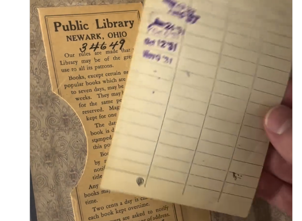 The book borrowed 93 years late is returned to the American library ...