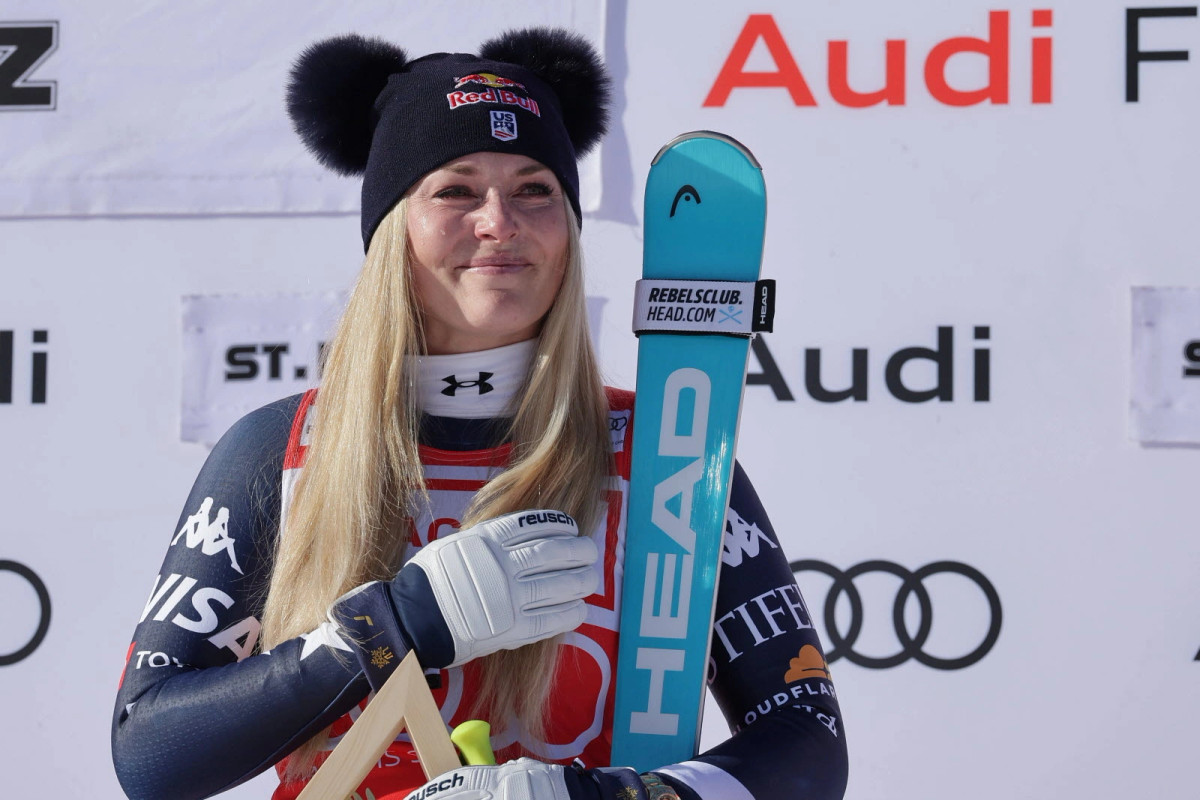 Vonn hat sich ein Band gerissen, wird aber an den Olympischen Spielen ...
