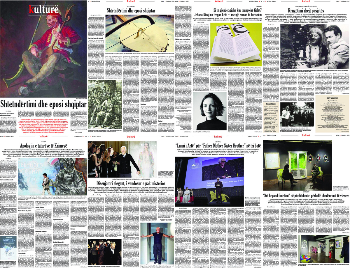 KOHA Daily'nin 7 Eylül 2025 tarihli kültür eki - KOHA.net