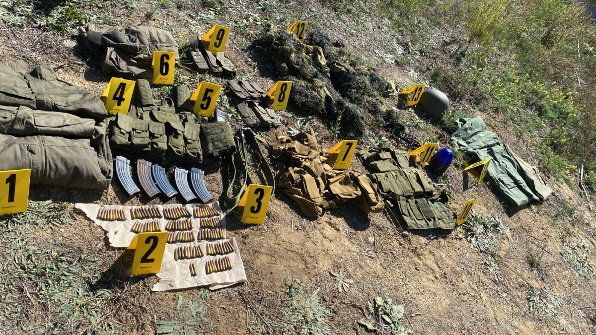 Military uniforms and equipment found, belonging to a person wanted in ...