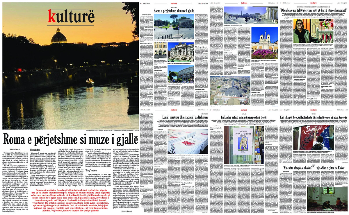 Texts from the “Culture Supplement” of “KOHË Daily”, May 31, 2026 ...