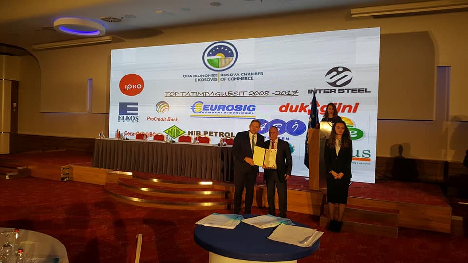 EUROSIG Kosovo reçoit la « Médaille d'appréciation » du Président Thaçi ...