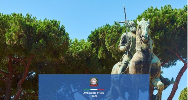 The Skanderbeg monument in Piazza Albania in Rome - KOHA.net